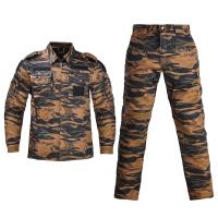 China Multi-Pocket Tactical Camouflage Clothing Fine Twill Fabric Cotton blend for sale