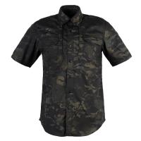 China Summer Breathable Quick Dry Stand-Up Collar Tactical Shirt Camouflage Short Sleeve for sale