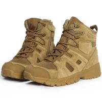 China Outdoor Mountaineering Tiger Wolf Combat Boots Mid-Top Black Tactical Boots for sale