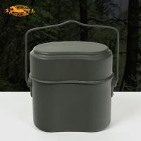 China German Camping Double Layer Aluminum Lunch Box Convenient 1.5L for sale