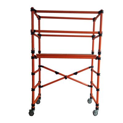 China Anodized Aluminium Scaffold Tower Easy Assembling Portable Lightweight Durable Platform for Construction Maintenance and Industrial for sale
