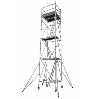 China Aluminum Ringlock Scaffolding System 50.8mm Tube Diameter with 200kg/sqm Load Capacity for Construction for sale