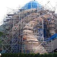 China 50.8mm Diameter Aluminum Alloy 6082-T6 Ringlock Scaffolding System with 200kg/sqm Load Capacity for Complex Engineering Projects for sale