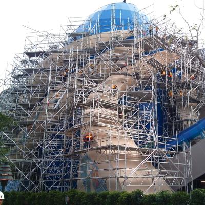 China 50.8mm Diameter Aluminum Alloy 6082-T6 Ringlock Scaffolding System with 200kg/sqm Load Capacity for Complex Engineering Projects for sale
