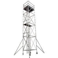 China GN50 Aluminum Ring Lock Mobile Scaffold Tower 2-50m Height 200kg/sqm Load Capacity EN1004 Certified for sale