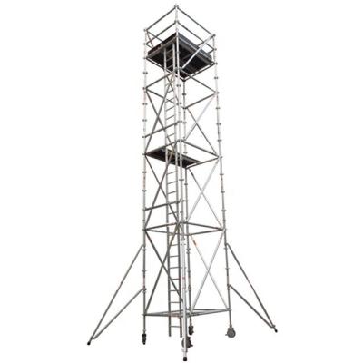 China GN50 Aluminum Ring Lock Mobile Scaffold Tower 2-50m Height 200kg/sqm Load Capacity EN1004 Certified for sale