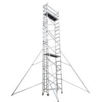China Aluminum Scaffold Tower 1.35m x 2-3m Platform with 200kg/m² Load Capacity - EN1004 CE Certified Mobile Ladder Frame for sale
