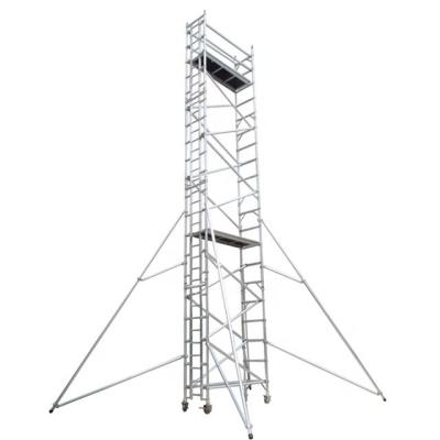 China Aluminum Scaffold Tower 1.35m x 2-3m Platform with 200kg/m² Load Capacity - EN1004 CE Certified Mobile Ladder Frame for sale