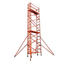 China Fiberglass Mobile Scaffold Tower 200kg/sqm Load Capacity, 2-12m Height, CE Certified EN1004 for sale