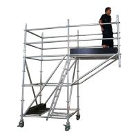 China 50.8mm Diameter Aluminum Ring Lock Cantilever Scaffold Tower - 200kg/sqm Load Capacity, 2-50m Height Range for sale