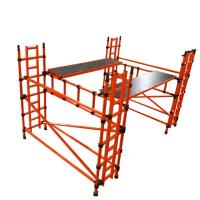 China Orange Fiberglass Mobile Scaffolding Tower 2-12m Height 200kg/sqm Load Capacity EN1004 DIN4422 Standard for sale