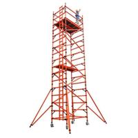 China Fiberglass Mobile Scaffolding Tower 2-12m Height 200kg/sqm Load Capacity CE Certified EN1004 for sale