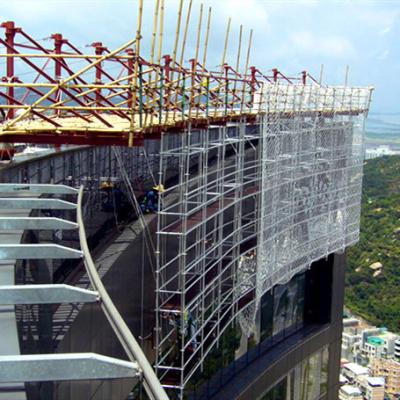 China 50.8mm Aluminum Ringlock Suspended Scaffolding System with 200kg/sqm Load Capacity for Curtain Wall Projects for sale