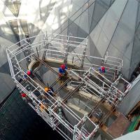 China Aluminium Suspended Cuplock Scaffolding System 50.8mm Tube Diameter 200kg/sqm Load Capacity for sale