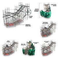 China Cantilever Extension Aluminium Scaffold Tower 1.5m Extended Reach Platform Over-Obstruction Access System EN1004 CE for sale