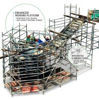 China Snap-Lock Ultra-Fast Aluminium Scaffold Tower Single Motion Assembly Under 8 Minute Setup Green Indicator for sale