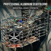China Glass Facade Maintenance Aluminium Scaffold Tower EPDM Bumper Protection Non-Marking Platform for Curtain Wall for sale