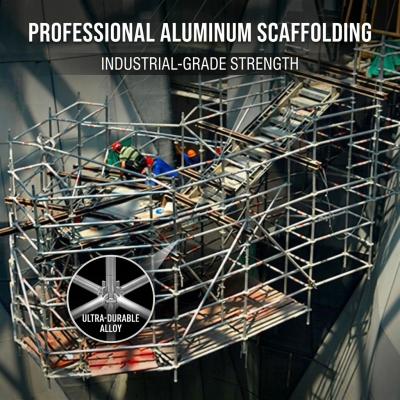 China Glass Facade Maintenance Aluminium Scaffold Tower EPDM Bumper Protection Non-Marking Platform for Curtain Wall for sale