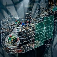 China Warehouse Order Picking Aluminium Scaffold Tower Fold-Down Work Shelf Centralized Brake Control Digital Counter for sale