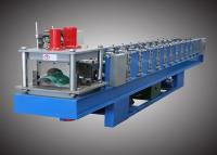 China Metal Roof Ridge Cap Roll Forming Machine Hydraulic Cutting PLC Control for sale