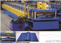 China Metal Roof Ridge Cap Roll Forming Machine Hydraulic Cutting PLC Control for sale