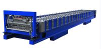China Hot Rolled Steel Full Auto Corrugated Roof Making Machine 0.3-0.8mm thickness High Speed for sale