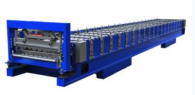 China Hot Rolled Steel Full Auto Corrugated Roof Making Machine 0.3-0.8mm thickness High Speed for sale