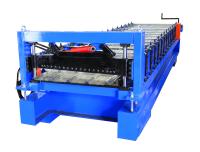 China Corrugated Steel Panel Roll Forming Machine Hydraulic Cutting CE ISO Certificated for sale