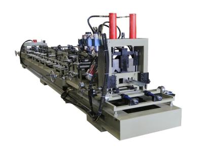 China 0.8-1.8mm Steel Frame C Purlin Forming Machine 14 Station With Gcr12 Cutter for sale