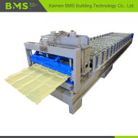 China High Speed Glazed Roof Tile Roll Forming Machine Popular Bamboo Style for sale