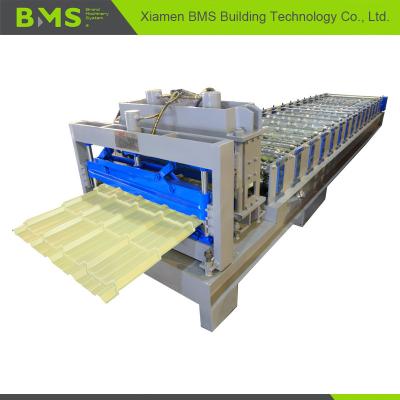 China High Speed Glazed Roof Tile Roll Forming Machine Popular Bamboo Style for sale