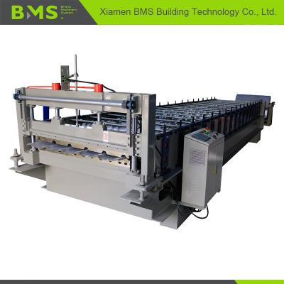 China 18 Station Roof Panel Roll Forming Machine , Steel Profile Roll Forming Equipment for sale