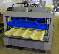China Bamboo Style Glazed Tile Roll Forming Machine 4-8m/Min High Strength for sale
