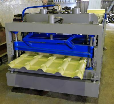 China Bamboo Style Glazed Tile Roll Forming Machine 4-8m/Min High Strength for sale