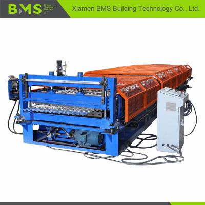 China European Style Corrugated Roofing Tile Cold Roll Forming Machine 12-15m/min Output for sale