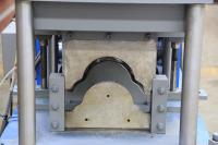 China 0.3-0.8mm Thickness Ridge Cap Roll Forming Machine High Working Efficiency for sale
