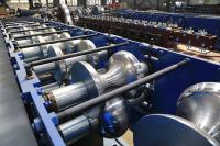 China 0.3-0.8mm Thickness Ridge Cap Roll Forming Machine High Working Efficiency for sale