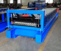 China Corrugated Steel Panel Roll Forming Machine , Steel Frame Roll Former 12-18m/Min for sale