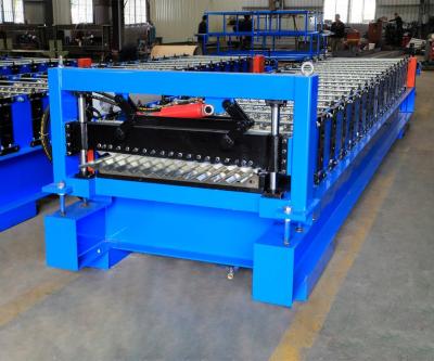 China Corrugated Steel Panel Roll Forming Machine , Steel Frame Roll Former 12-18m/Min for sale