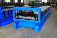 China High Efficiency Corrugated Roof Roll Forming Machine With Cr12Mov Cutter for sale