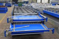 China Roof Panel Double Layer Roll Forming Machine , Roof Tile Manufacturing Machine for sale