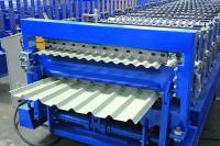 China Roof Panel Double Layer Roll Forming Machine , Roof Tile Manufacturing Machine for sale