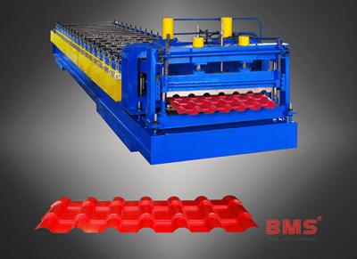 China 960 Type Steel Plate Glazed Tile Forming Machine , Metal Roofing Roll Former for sale