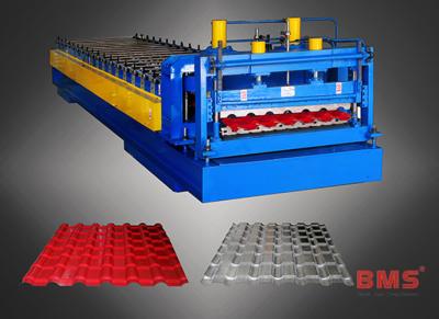 China Aluminum Roof Panel Roll Forming Machine Metal Roof Tile Making Low Noise for sale
