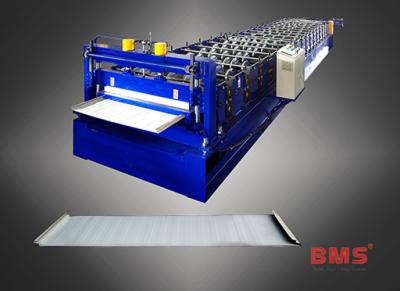 China Steel Roof Panel Roll Forming Machine , High Speed Metal Roofing Machine for sale