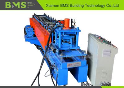 China 1.5 - 2.0 Thickness Shelf Bracket Roll Forming Machine With Servo Feeding Device for sale