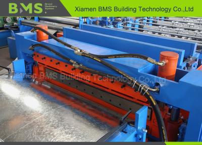 China PPGI / GI Double Steel Deck Roll Forming Machine With Bearing Steel GCr15 Rollers for sale