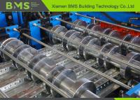 China PPGI / GI Double Steel Deck Roll Forming Machine With Bearing Steel GCr15 Rollers for sale