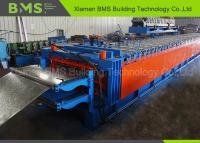 China PPGI / GI Double Steel Deck Roll Forming Machine With Bearing Steel GCr15 Rollers for sale