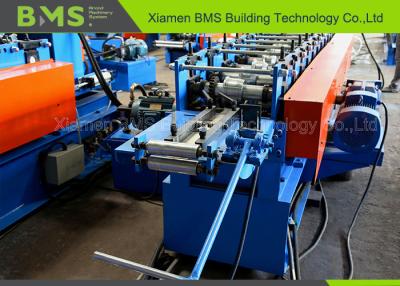 China Shelf Pillar Racking Roll Forming Machine With On Line Punching And PLC Control Cabinet for sale
